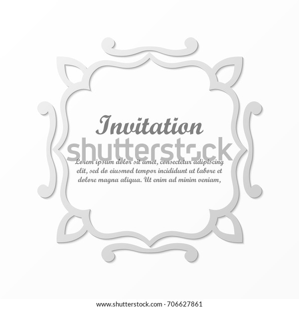 Vector Decorative Element Design Frame Template Stock Vector (Royalty ...