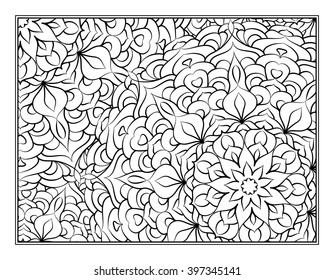Vector Decorative Ornamental Coloring Page: เวกเตอร์สต็อก (ปลอดค่า ...