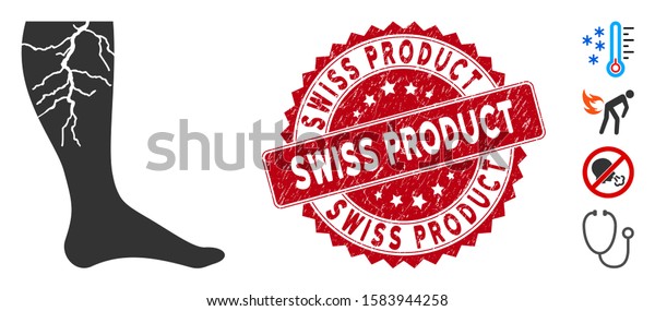 Vector Deep Vein Thrombosis Icon Grunge Stock Vector (Royalty Free ...