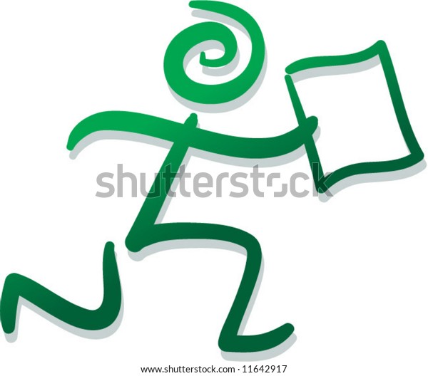Vector Delivery Marketing Man Icon Stock Vector (Royalty Free) 11642917 ...