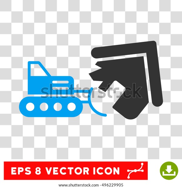 Vector Demolition Eps Vector Pictogram Illustration Stock Vector ...