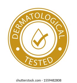 Dermatologically Tested Icon Written Spanish: เวกเตอร์สต็อก (ปลอดค่า ...