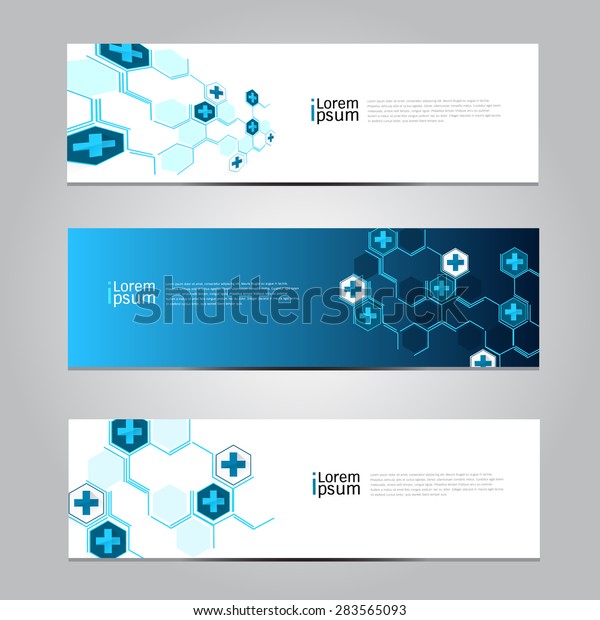Vector Design Banner Medical Background Stock Vector (Royalty Free ...