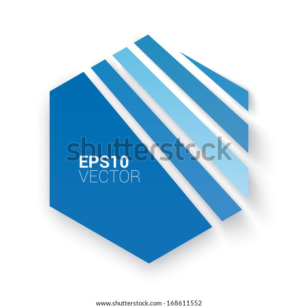 Vector Design Blue Straight Line Edition Stock Vector (Royalty Free ...