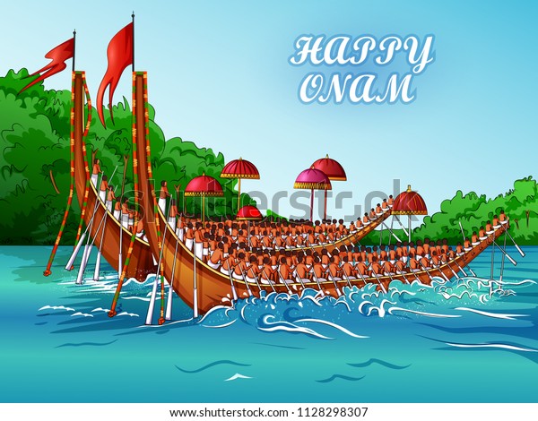 Vector Design Boat Race Competition On Stock Vector (Royalty Free ...