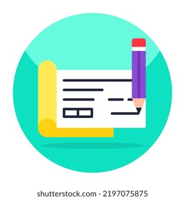 Vector Design Cheque Writing Stock Vector (Royalty Free) 2197075875 ...