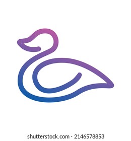 Vector Design Duck Shape Illustration Stock Vector (Royalty Free ...