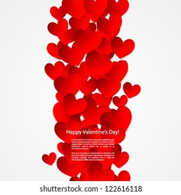 Vector Design Eps10 Overlapping Heart Shapes Stock Vector (Royalty Free ...