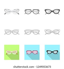 Vector Design Glasses Frame Logo Set Stock Vector (Royalty Free) 1249053673