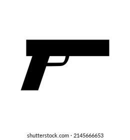 Vector Design Gun Shape Illustration Stock Vector (Royalty Free ...