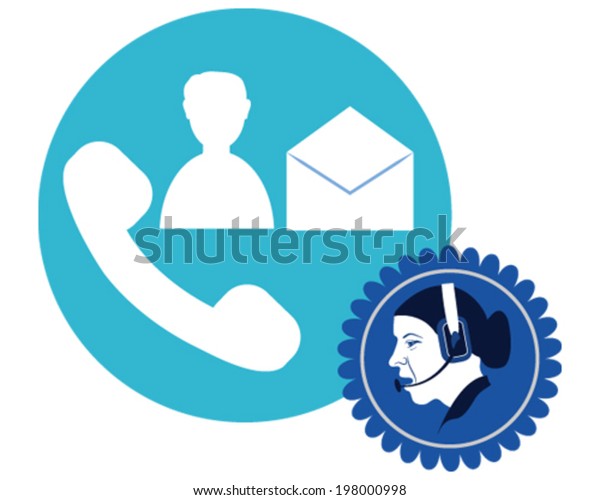 Vector Design Happy Smiling Cheerful Call Stock Vector (Royalty Free ...