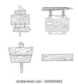Vector Design Hardwood Material Symbol Set Stock Vector (Royalty Free ...