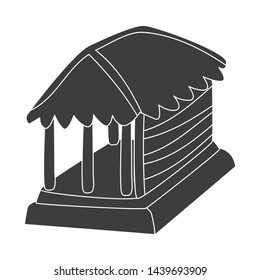 Vector Illustration Hut House Logo Collection Stock Vector (Royalty ...