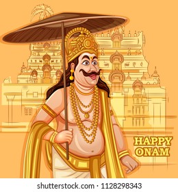 Vector Design King Mahabali Hindu Mythology Stock Vector (Royalty Free ...