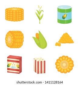 Vector Design Maize Food Logo Collection Stock Vector (Royalty Free ...
