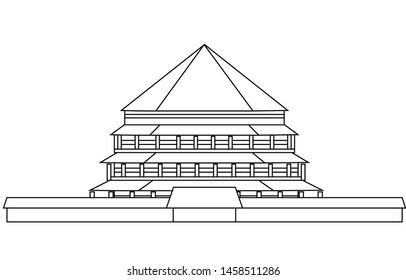 Vector Design Summer Palace China Stock Vector (Royalty Free ...