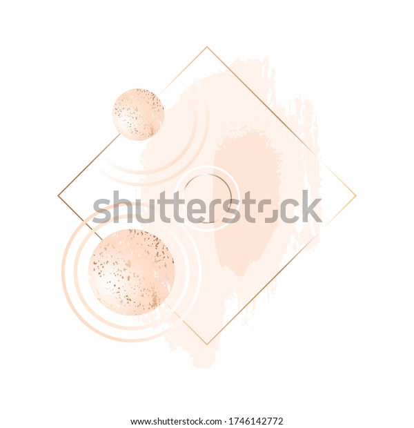 Vector Design Template Pastel Pink Nude Stock Vector (Royalty Free ...