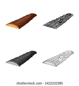 Vector Design Timber Sawdust Icon Set Stock Vector (Royalty Free ...