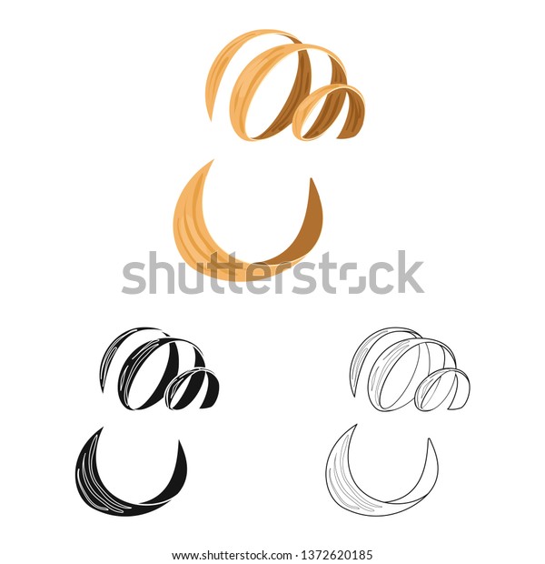 Vector Design Timber Sawdust Icon Set Stock Vector (Royalty Free ...