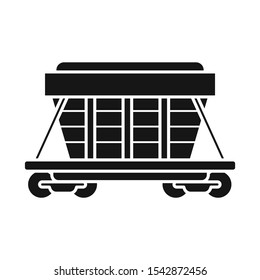 Vector Design Wagon Container Symbol Graphic Stock Vector (Royalty Free ...