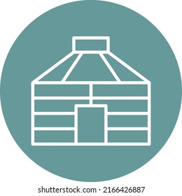 Vector Design Yurt Icon Style Stock Vector (Royalty Free) 2166426887 ...