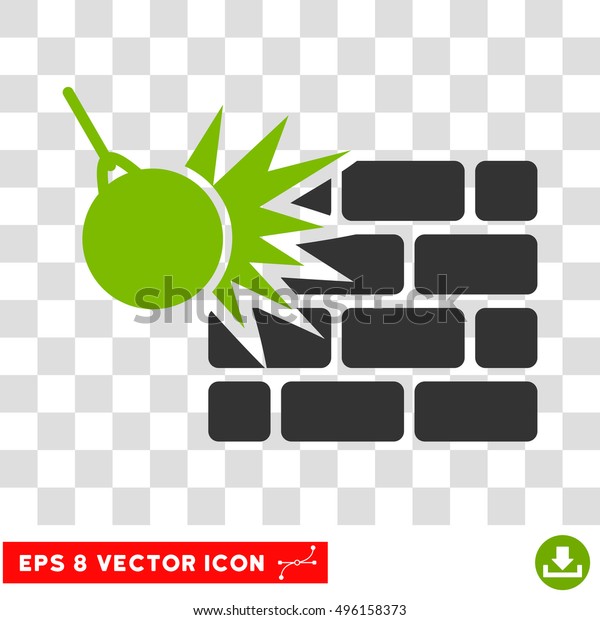 Vector Destruction Eps Vector Pictogram Illustration Stock Vector ...