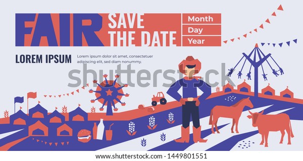 Vector Detail Illustration State Fair Event : image vectorielle de ...