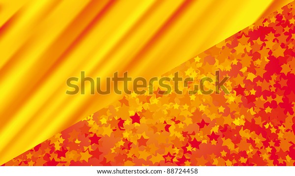 Vector Diagonal Stars Orange Background Stock Vector (Royalty Free ...