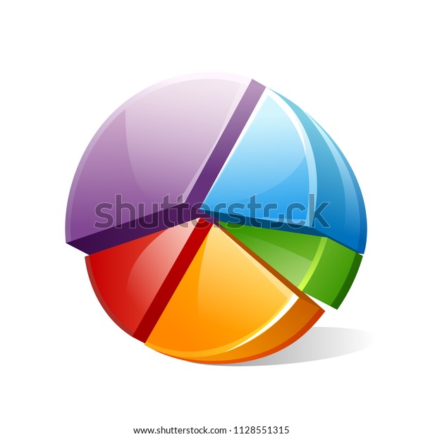 Vector Diagram Graph 3d Threedimensional Image Stock Vector (Royalty ...