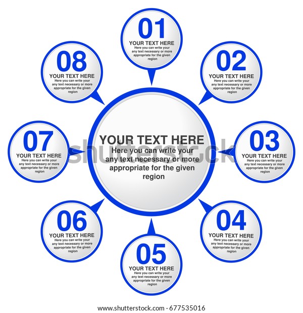 Vector Diagram Template Infographics Diagrams Business Stock Vector ...