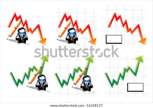 Vector Diagrams Graphic Stock Going Down Stock Vector (Royalty Free ...