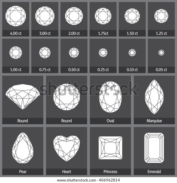 Vector Diamond Various Shapes Made Editable Stock Vector (Royalty Free ...