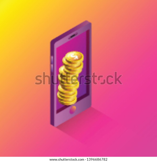 Vector Digital Mobile Wallet Vector Concept Stock Vector (Royalty Free ...