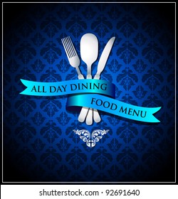 Vector Dining Food Menu Cover Stock Vector (Royalty Free) 92691640 ...