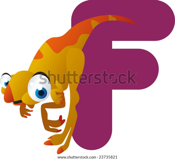 Vector Dino Alphabet F Fabrosaurus Stock Vector (Royalty Free) 23735821