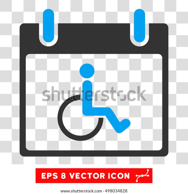 Vector Disabled Person Calendar Day Eps Stock Vector (Royalty Free ...