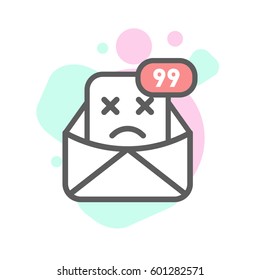 Vector Disappoint Emoji Emoticon Face Email Stock Vector (Royalty Free ...