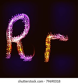 Vector Disco Alphabet Letter R Stock Vector (Royalty Free) 79690318 ...