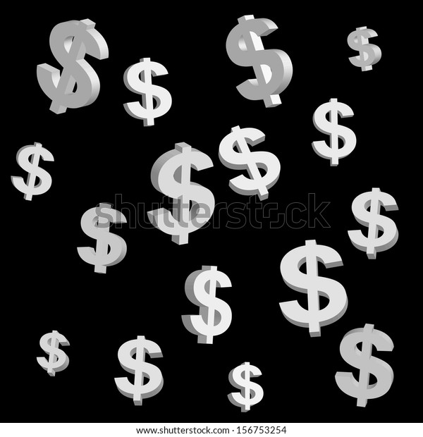 Vector Dollar Sign 360 Degrees Rotation Stock Vector (Royalty Free ...