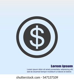 Vector Dollar Sign Icon Stock Vector (Royalty Free) 547137109 ...