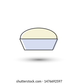 Vector Dough Icon Cooking Food Symbol Stock Vector (Royalty Free ...