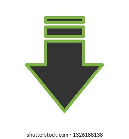 Vector Downward Arrow Icon 库存矢量图（免版税）1326188138 | Shutterstock