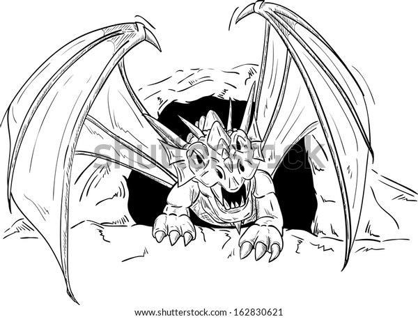 vector - dragon with wings , isolated on background vector - dragon with wings , isolated on background