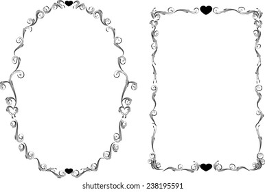 Vector Drawing Backgrounds Frame Border Stock Vector (Royalty Free ...