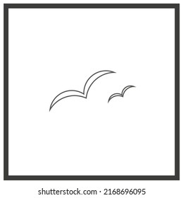 Vector Drawing Birds Contour Color Black Stock Vector (Royalty Free ...