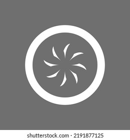 Vector Drawing Blade Circle Silhouette Color Stock Vector (Royalty Free ...