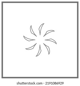 Vector Drawing Blade Contour Color Gray Stock Vector (Royalty Free ...