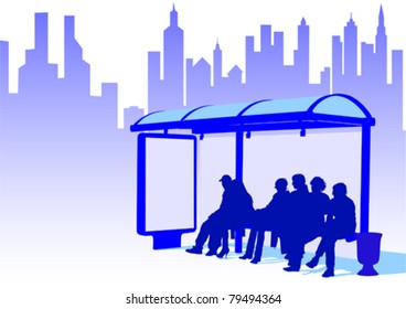 412 Bus stop family Stock Illustrations, Images & Vectors | Shutterstock