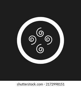 Vector Drawing Curlicues Circle Color White Stock Vector (Royalty Free ...