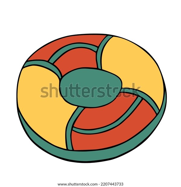 Vector Drawing Doodlestyle Tubing On White Stock Vector (Royalty Free ...